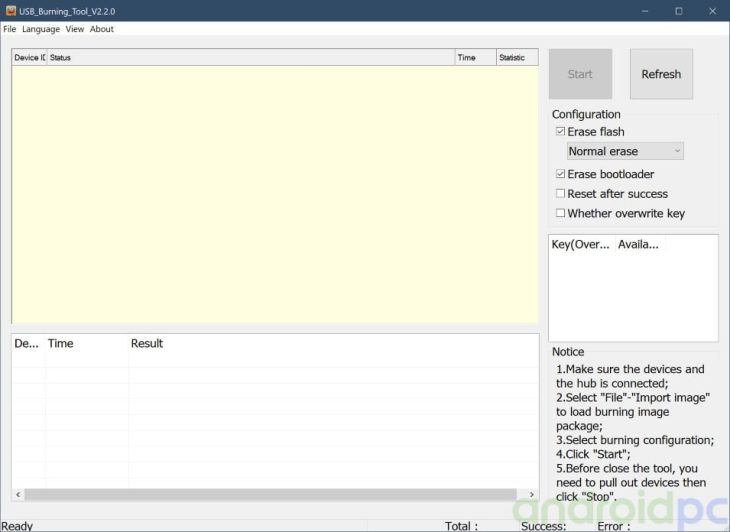 AMLogic USB Burning Tool v3.1.0 disponible para descargar