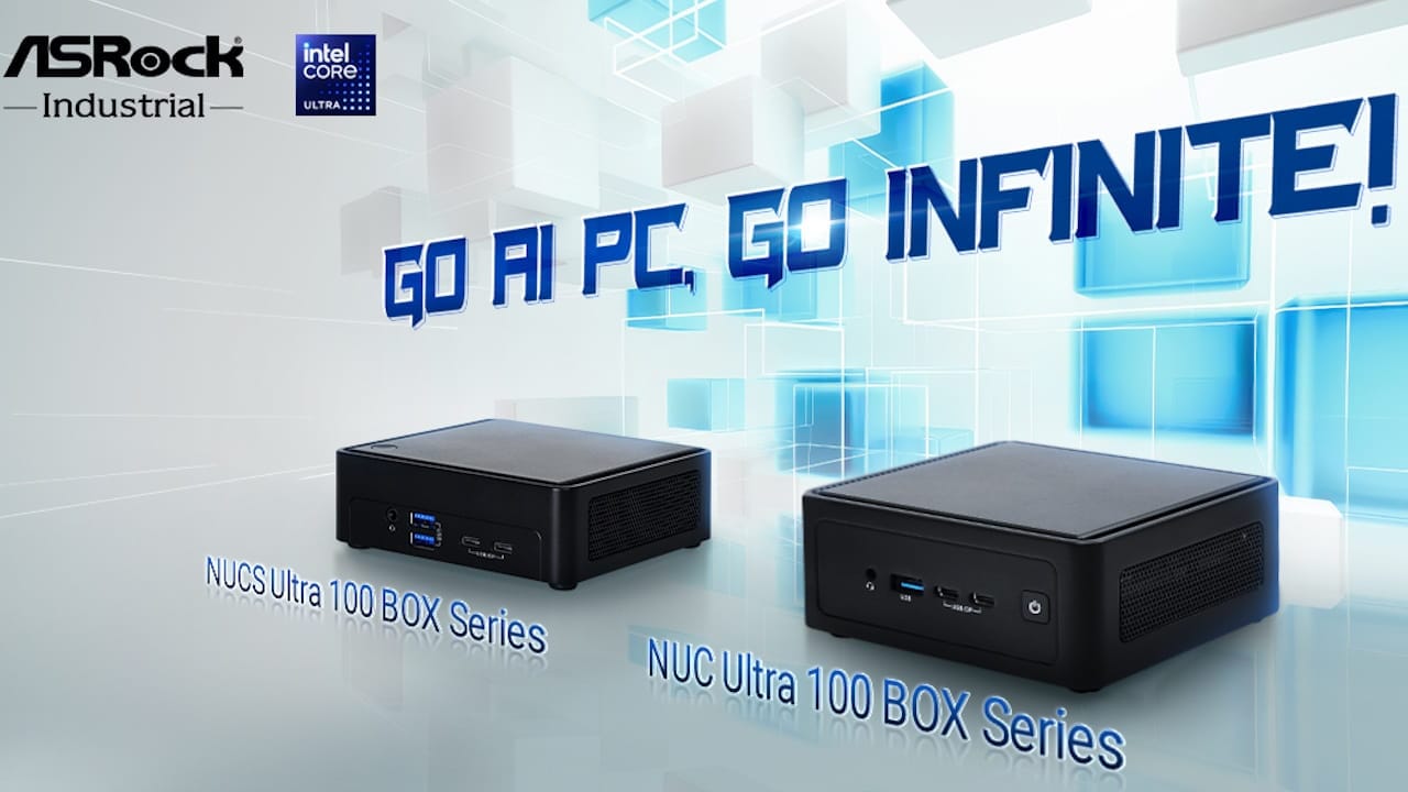 ASRock NUC Ultra 100 Box Series con procesadores Intel Core Ultra