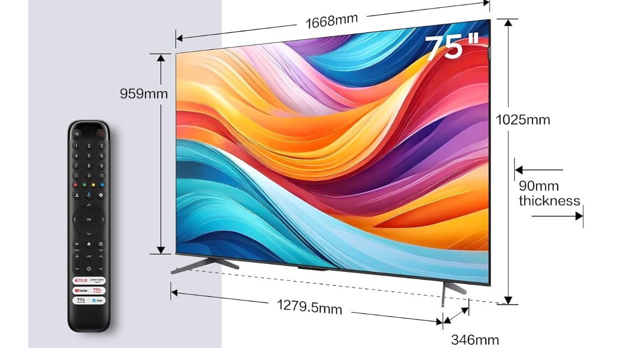 TCL 75T7B una 75″ QLED con audio ONKYO a su precio minimo