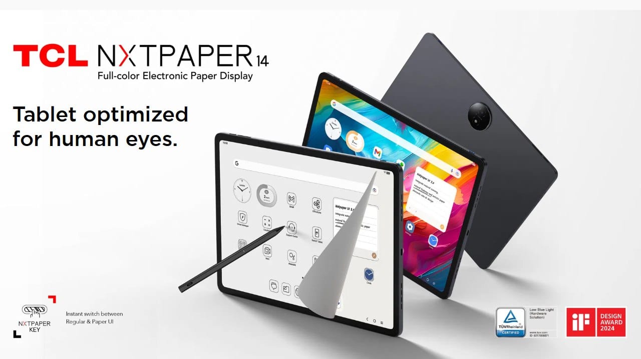 TCL NXTPAPER 14, una gran tablet Android con pantalla de 14,3″