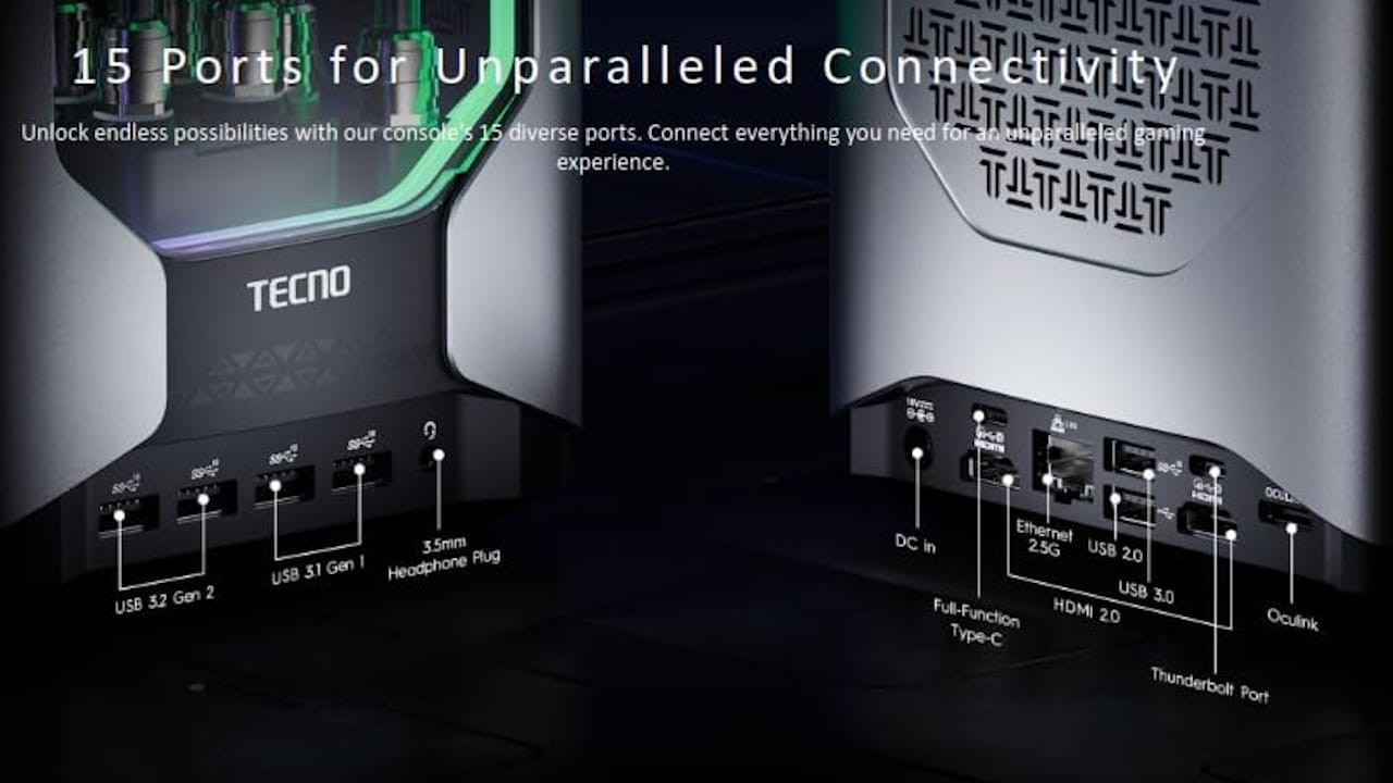 TECNO G1, mini PC con refrigeración líquida y NVIDIA RTX 4060