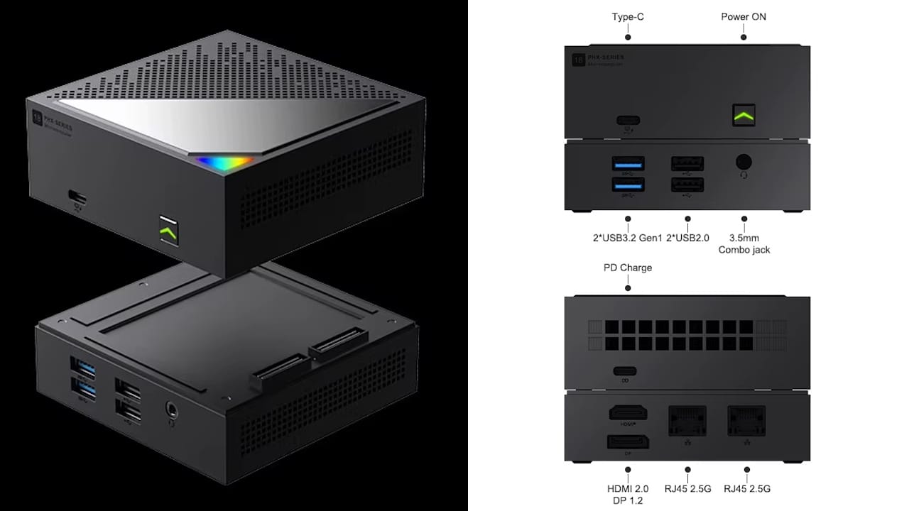 KINGDEL PHX18/K3, nuevo mini PC modular con APU AMD Ryzen